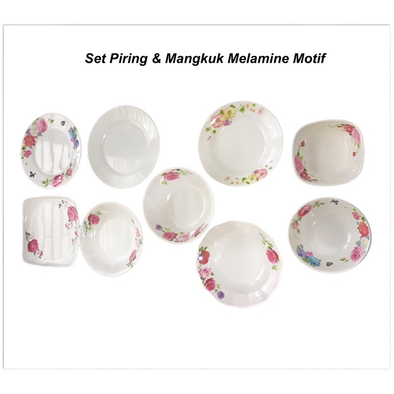 Jual Set Piring & Mangkok Melamine | Shopee Indonesia