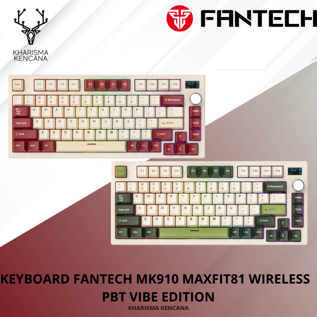 Jual KEYBOARD FANTECH MK910 MAXFIT81 WIRELESS PBT VIBE EDITION | Shopee ...