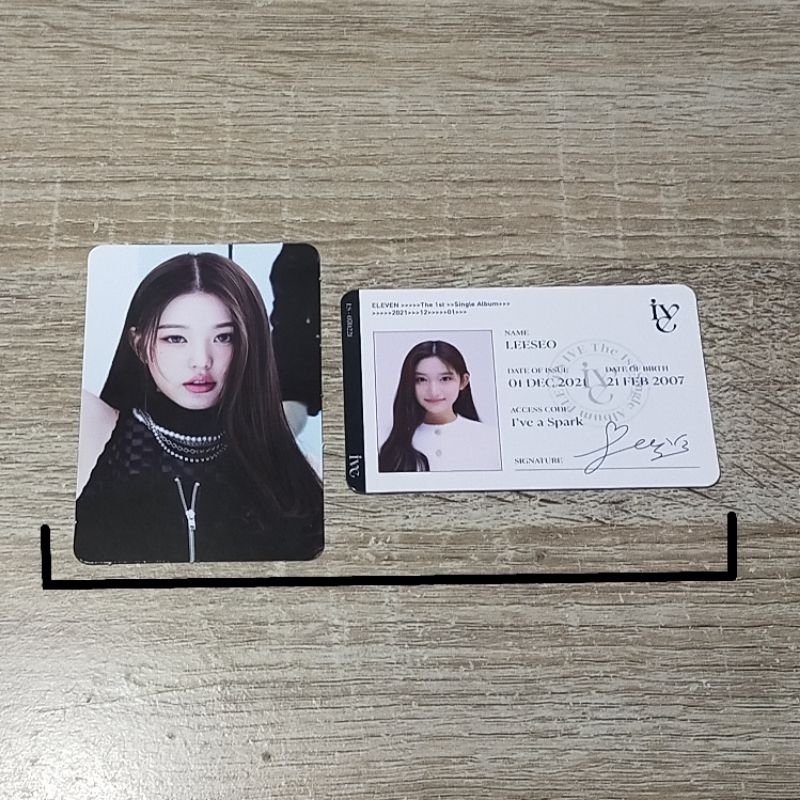Jual Ive Wonyoung eleven SSQ PAIR Leeseo ID card | Shopee Indonesia