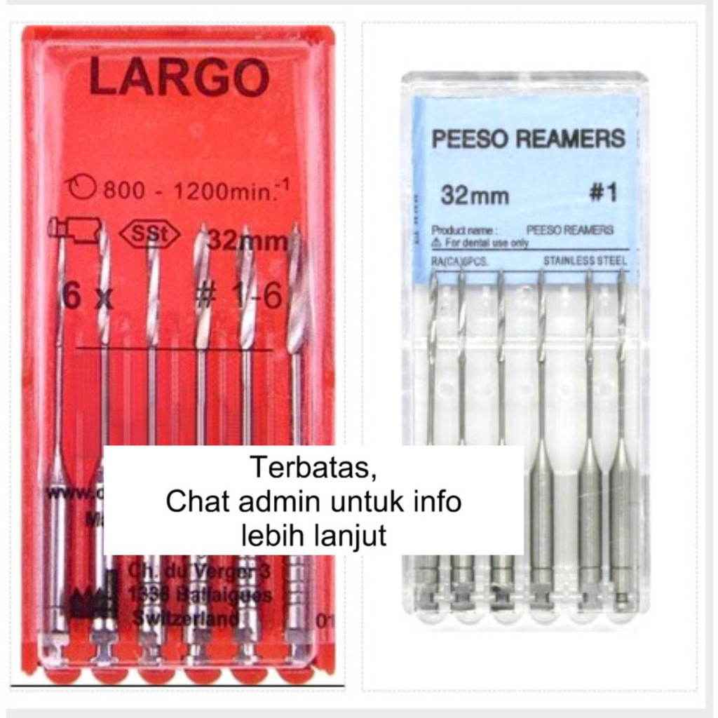 Jual Peeso reamer largo skill lab assorted #1-6 | Shopee Indonesia