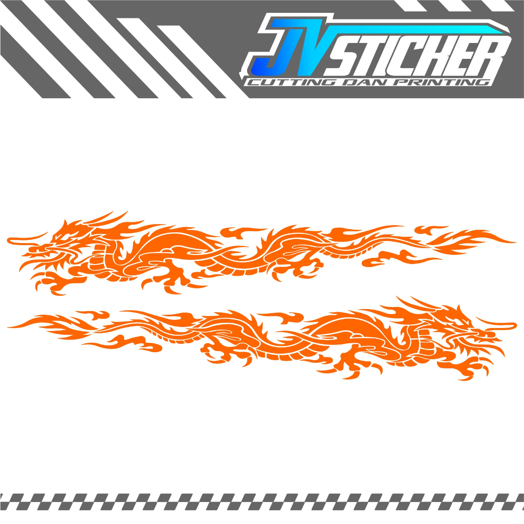 Jual stiker dragon naga cutting sticker motor dan mobil murah | Shopee ...