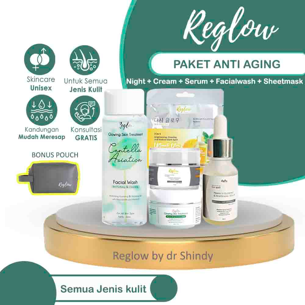 Jual PROMO 8.8 Paket Reglow Skincare Anti Aging Cream Rejuvenating ...
