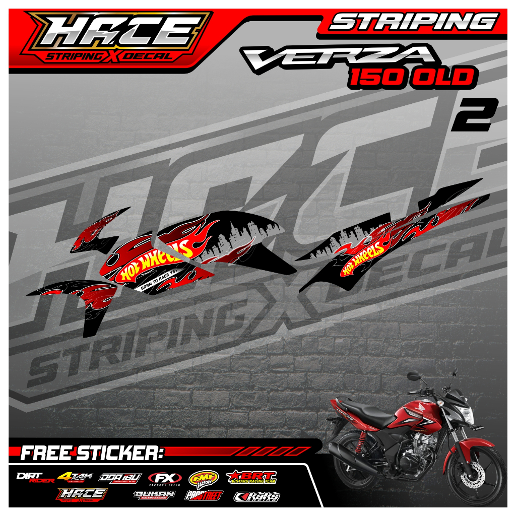 Jual STRIPING VERZA 150 OLD - STRIPING VERZA 150 OLD PREMIUM HOT WHEELS ...