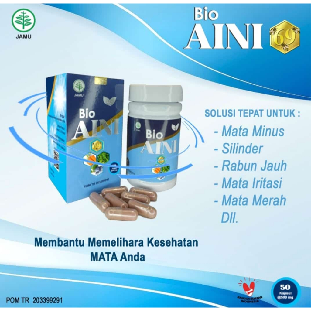Jual Kapsul Bio Aini 69 Membantu Memelihara Kesehatan Mata Anda ...