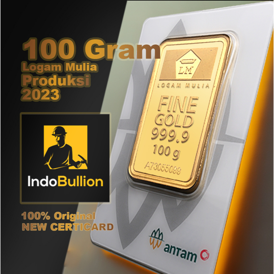 Jual LM EMAS ANTAM 100 Gram, LOGAM MULIA TERBARU | Shopee Indonesia
