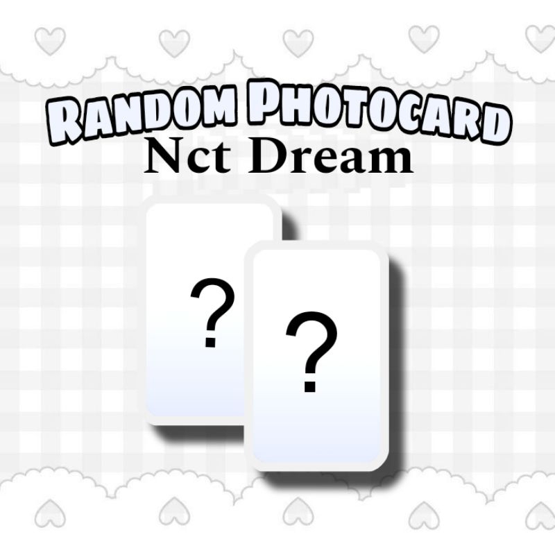 Jual RANDOM MYSTERY PHOTOCARD NCT DREAM BACA DESKRIPSI | Shopee Indonesia
