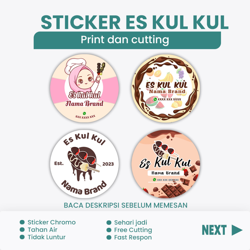Jual Cetak Stiker Es kul kul- Stiker Label Es Kul Kul Custom Nama EK ...