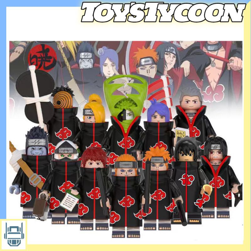 Jual Mainan Brick Mini Figure Naruto Akatsuki Member Itachi kisame ...