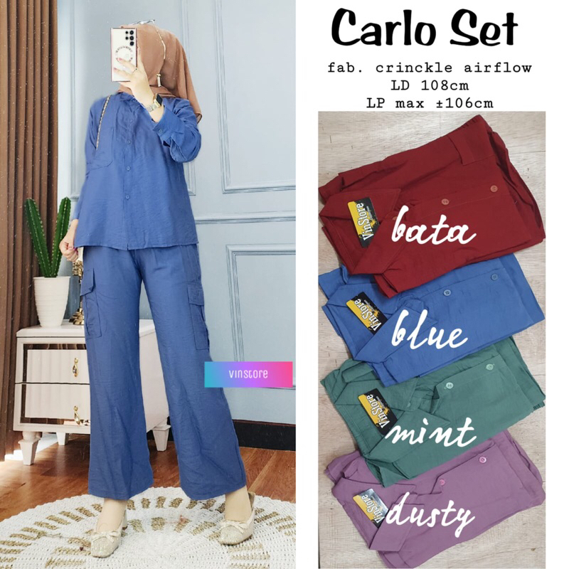 Jual CARLO SET . VINSTORE | Shopee Indonesia