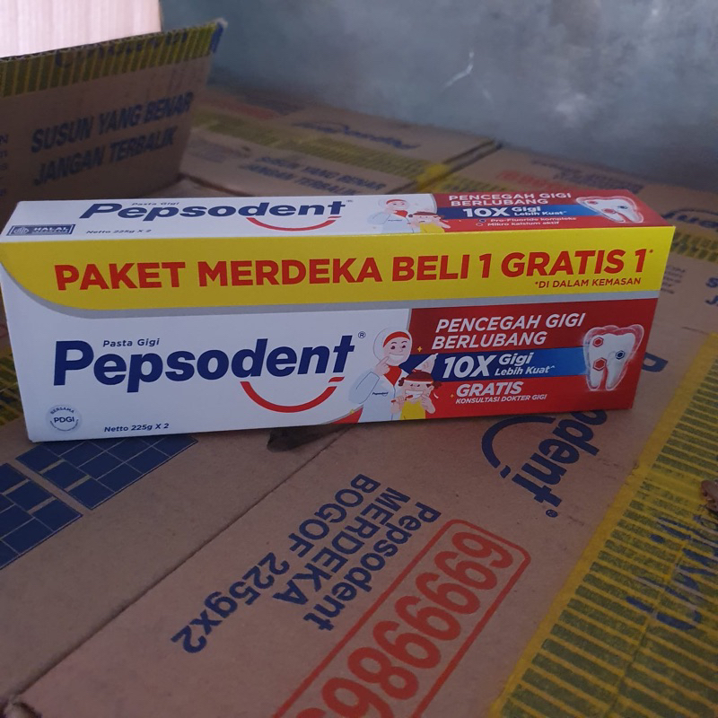 Jual PEPSODENT PASTA GIGI BESAR 225gr | Shopee Indonesia