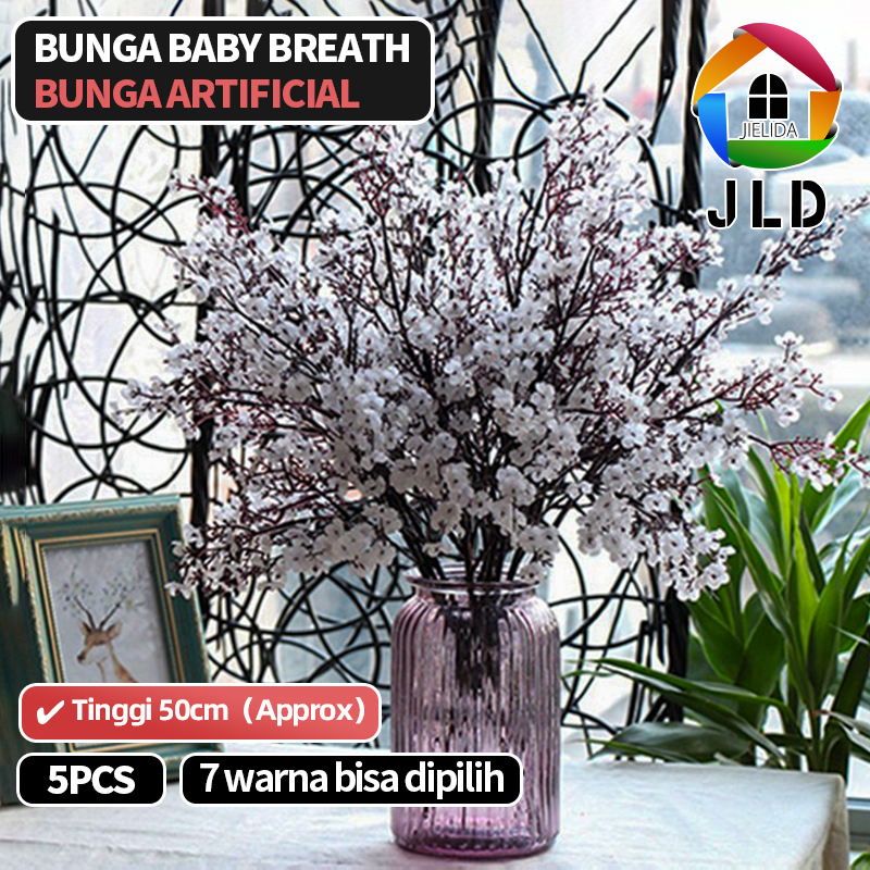 Jual JieLiDa 5pcs Bunga baby breath SAKURA babys breath Tinggi 50cm ...