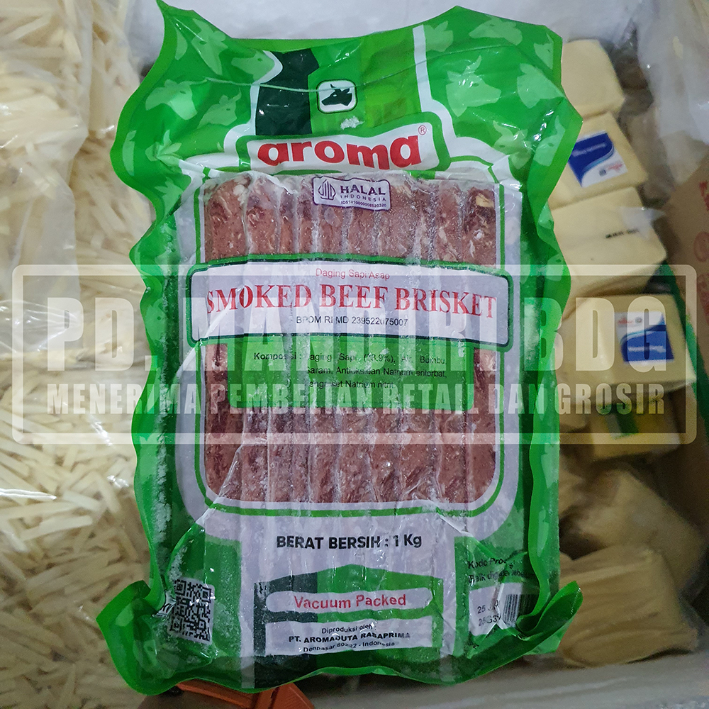 Jual AROMA BRISKET SMOKED BEEF 1 KG BEKU | Shopee Indonesia