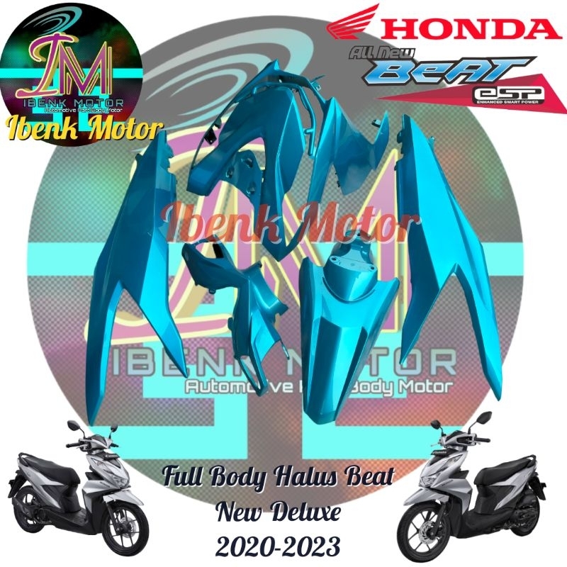 Jual Honda Beat New Deluxe Led Full Body Halus Warna Biru Tosca Candy ...
