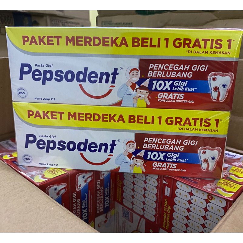 Jual PEPSODENT BUY 1 GET 1 ( 225g x 2 ) | Shopee Indonesia