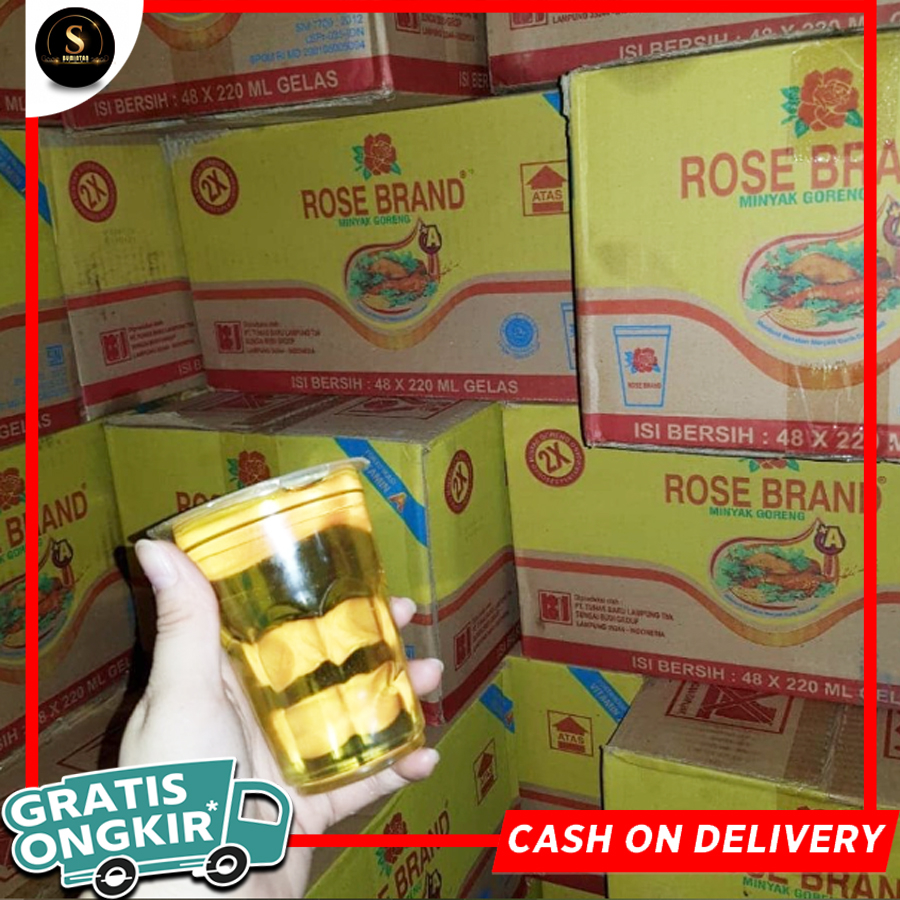 Jual Minyak Goreng Rosebrand Ukuran 220ml Kemasan Gelas Kecil Mini ...