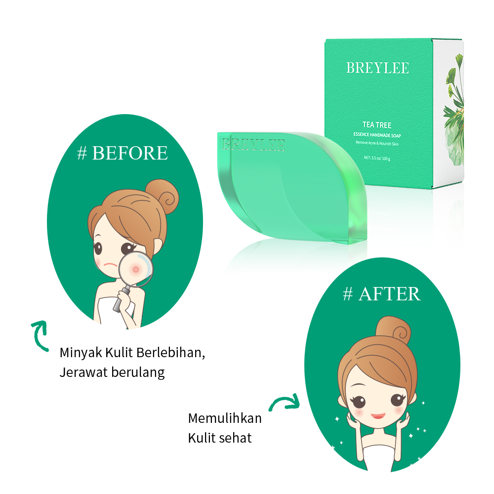 Jual BREYLEE Tea Tree Essence Handmade Soap - Sabun Wajah & Tubuh ...