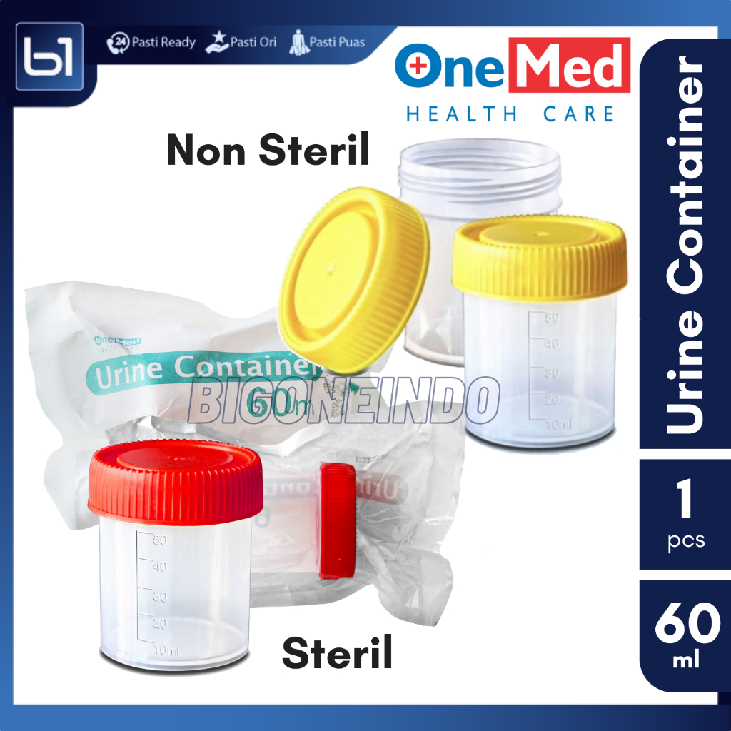 Jual Urine Container Steril & Non Steril Onemed, Pot Urin Wadah Sampel ...