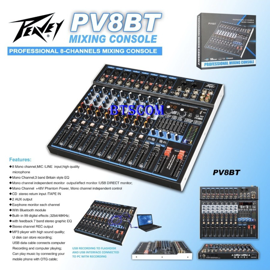 Jual MIXER PEAVEY PV8BT MIXER 8 CHANNEL WITH SOUNDCARD PEAVEY PV8 BT ... Jual MIXER PEAVEY PV8BT MIXER 8 CHANNEL WITH SOUNDCARD PEAVEY PV8 BT ...