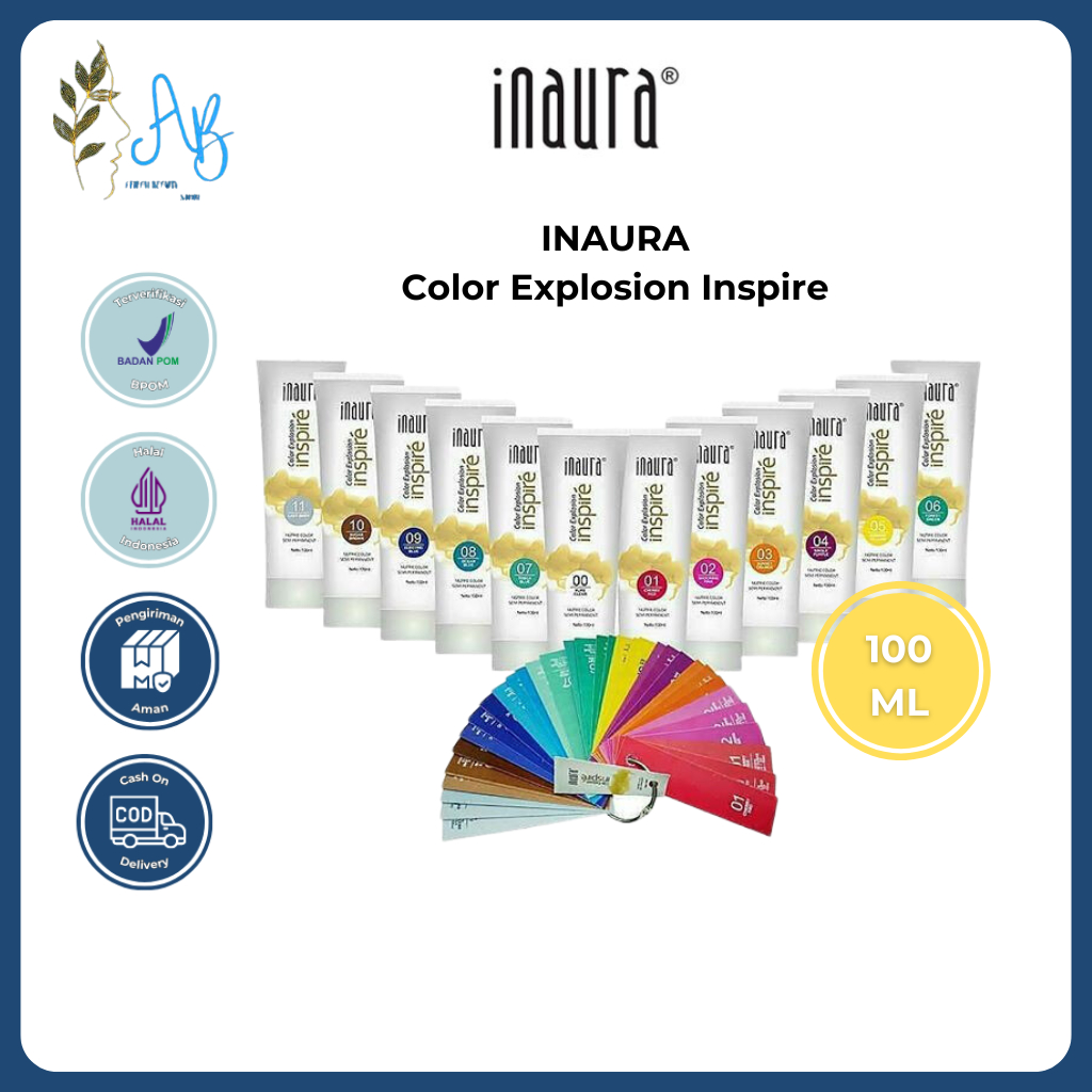 Jual INAURA COLOR EXPLOSION INSPIRE 100ML / PEWARNA RAMBUT TANPA ...
