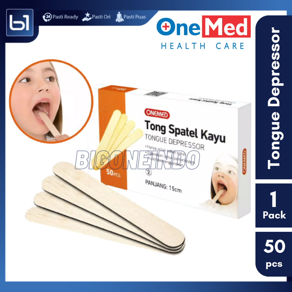 Jual Tong Spatel Kayu Onemed, Spatula Lidah Kayu, Wooden Tongue ...