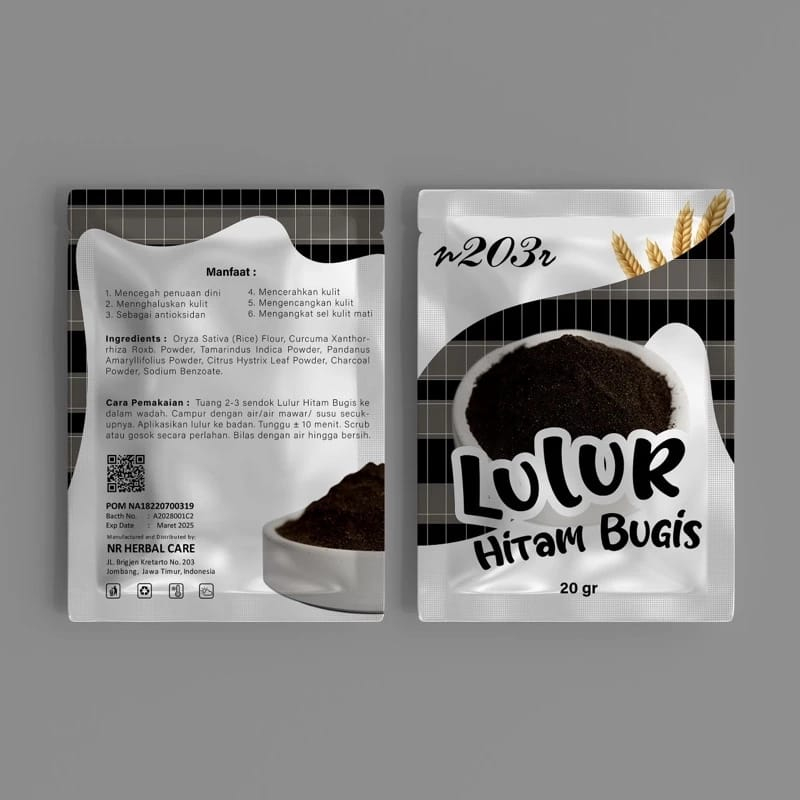 Jual N203R Lulur Hitam Bugis 20 / 100 gram | Shopee Indonesia