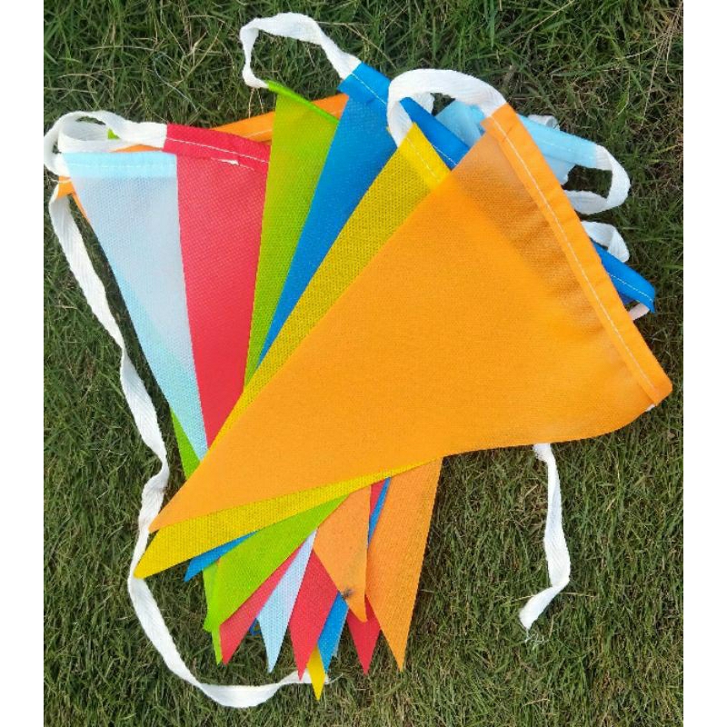 Jual Bendera Karnaval Bunting Flag Tali 5 m meter 500 cm Gantung Full ...
