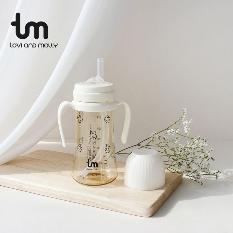 Jual TM Tovi and Molly Straw Cup Bunny White 180 ml 280 ml PPSU / Tovi&Molly Made in Korea ...