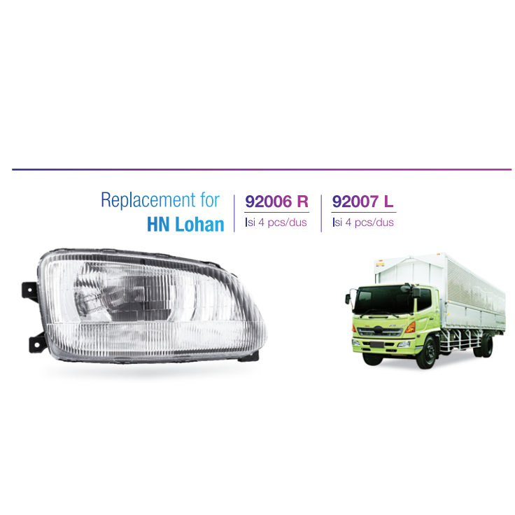 Jual HEAD LAMP LAMPU DEPAN HEADLAMP HINO LOHAN HOP LAMA PS FM260 TI ...