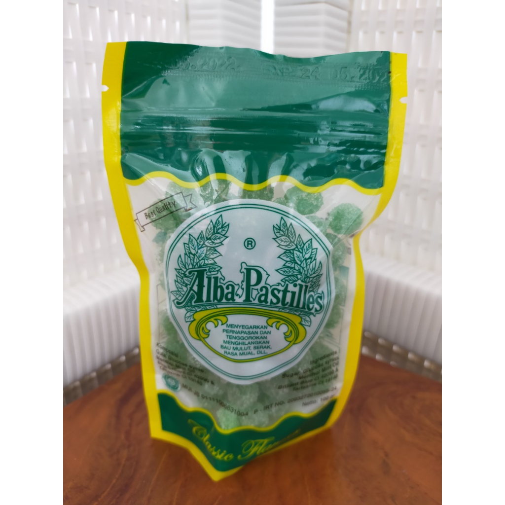 Jual Permen Alba Pastilles Hijau Mint Gula Classic Permen Jadul ...