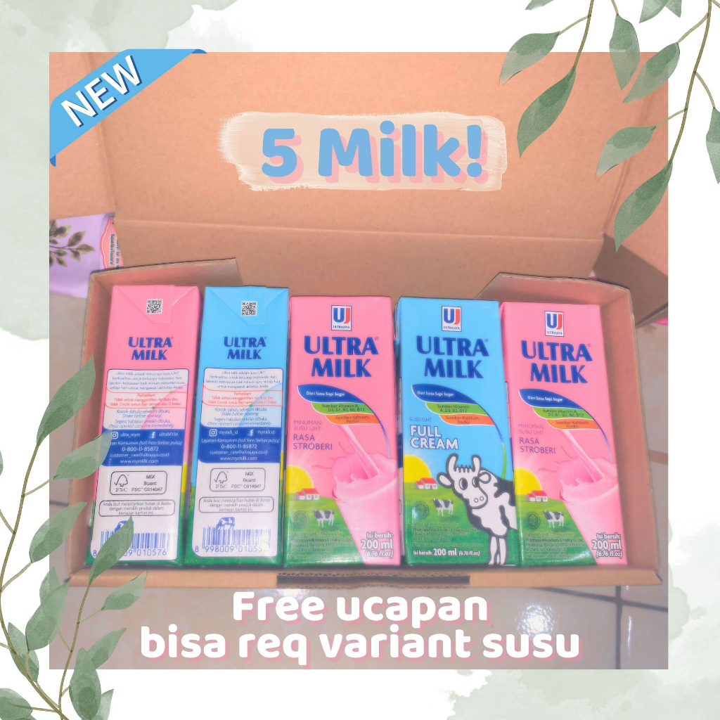 Jual NEW!!! Hampers Box Susu Ultra Lifemilk Indomilk banana Kado ...