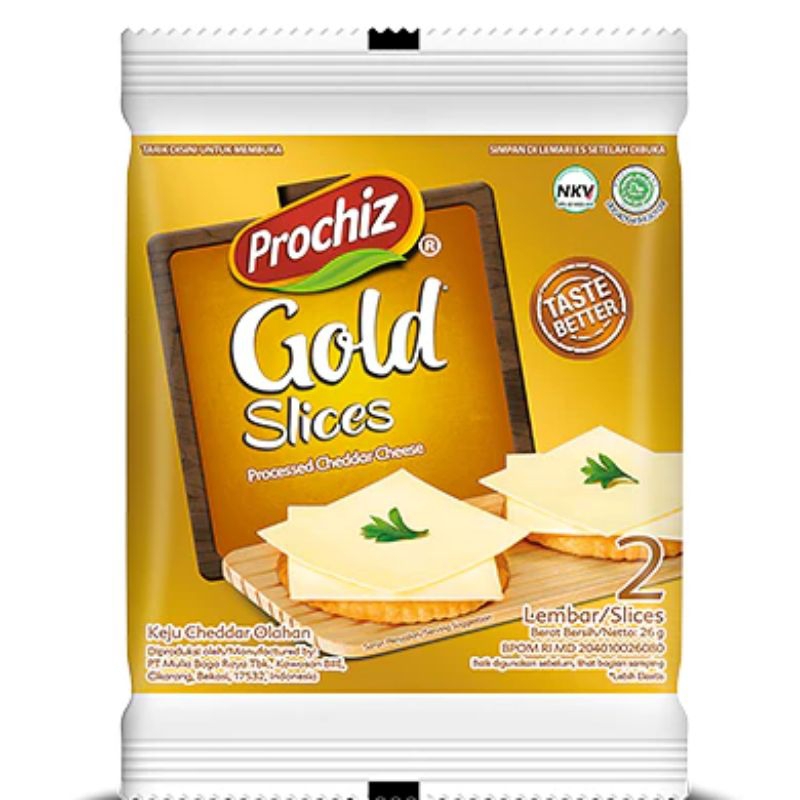 Jual PROCHIZ KEJU GOLD SLICES 26gr ISI 2 LEMBAR | Shopee Indonesia