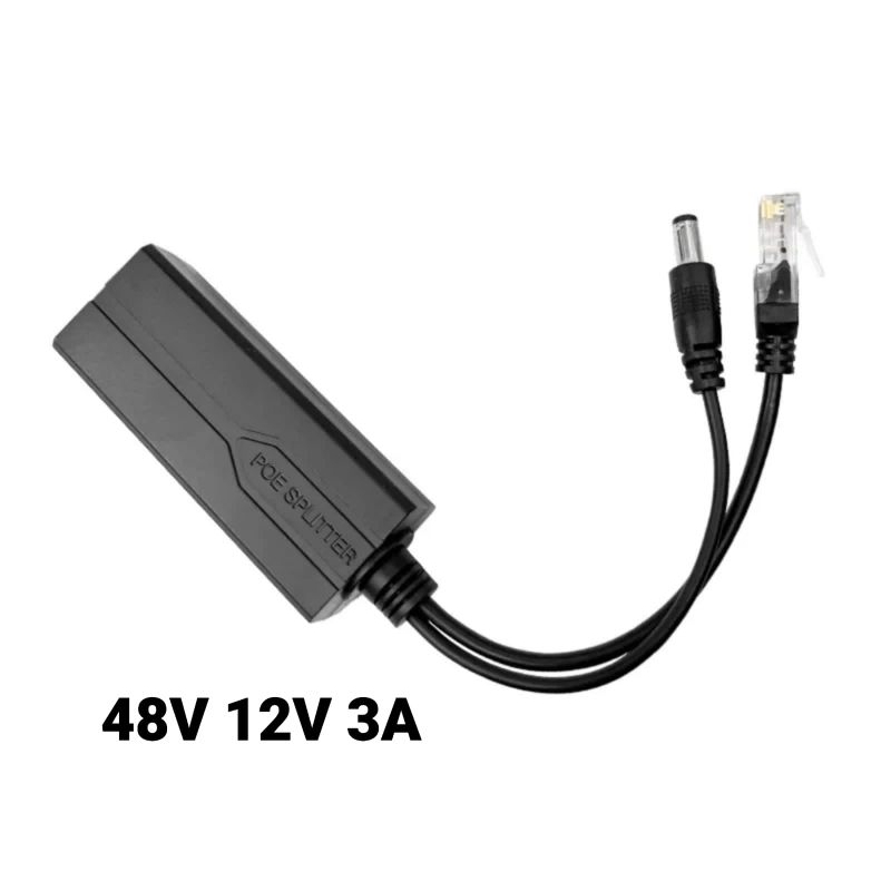 Jual hikvision poe splitter 48v 12v 3a 3 ampere kamera ip camera ...