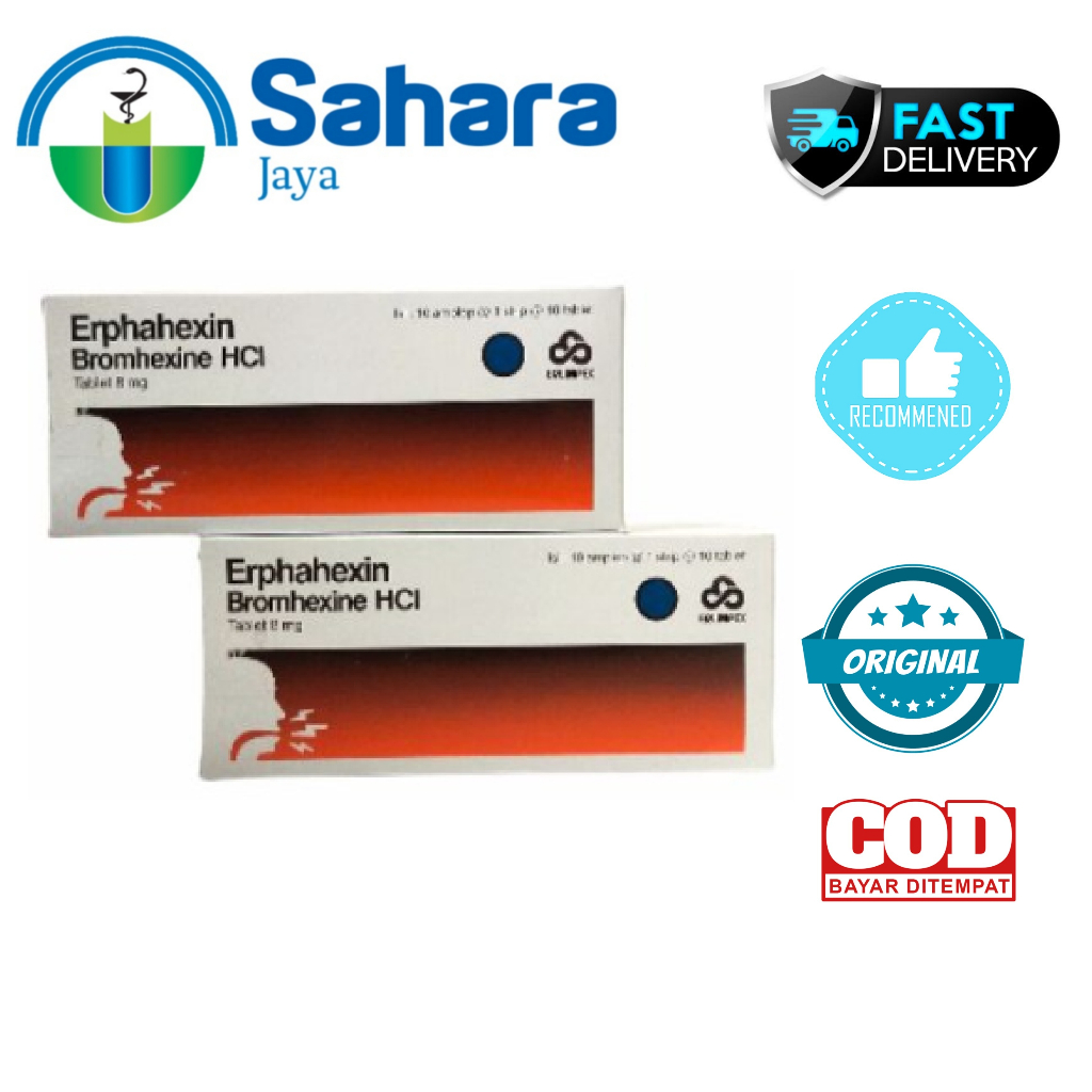 Jual [SJ] ERPHAHEXIN Tablet PER Box isi 100 Tablet untuk mengobati ...