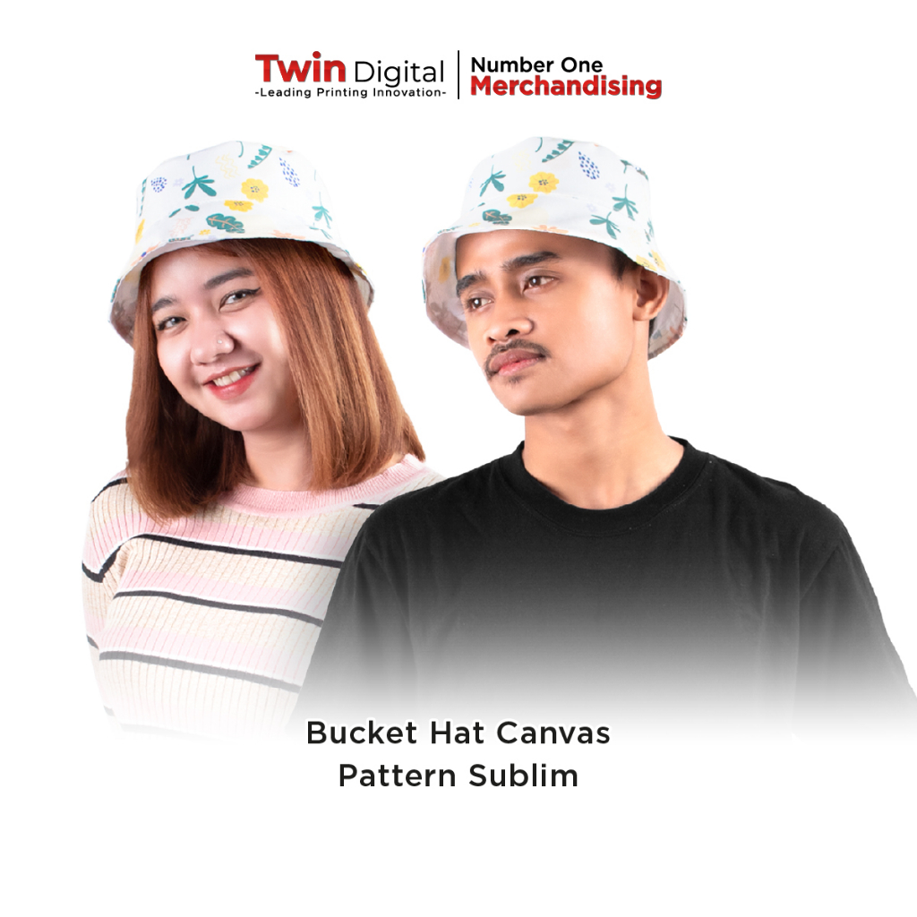 Jual Twindigital Custom Bucket Hat Canvas Pattern Sublim Topi Pantai ...