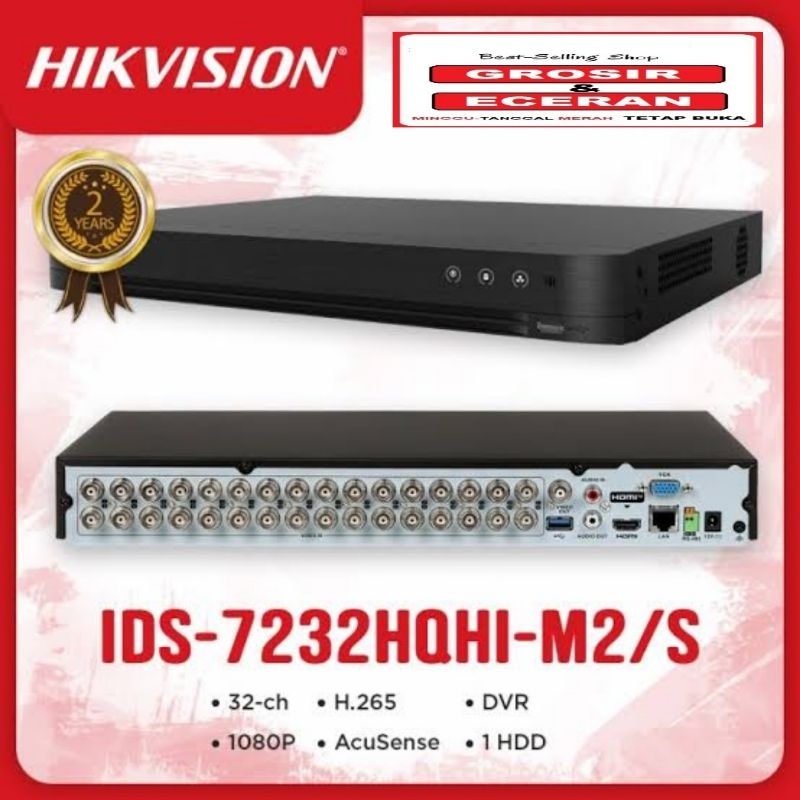 Jual DVR 32CH HIKVISION IDS-7232 HQHI M2S SUPPORT CCTV HIKVISION 5MP ...
