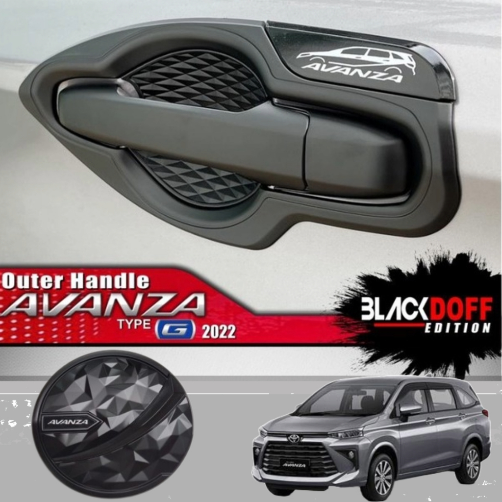 Jual Paket Lengkap Handle Outer Tank Cover Hitam Mobil Avanza Xenia Veloz Agya Ayla HRV BRV ...