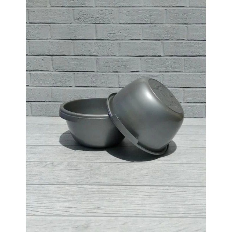 Jual Baskom Abu Plastik Baskom Silver Serbaguna No.10 | Shopee Indonesia