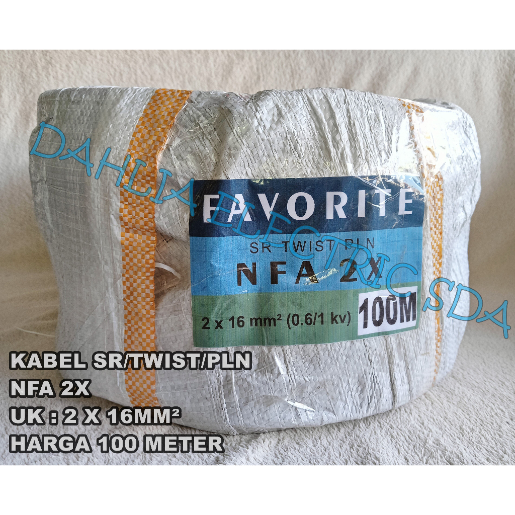 Jual KABEL SR / TWIST /NFA 2X 2 X 16MM² 100M FAVORITE | Shopee Indonesia