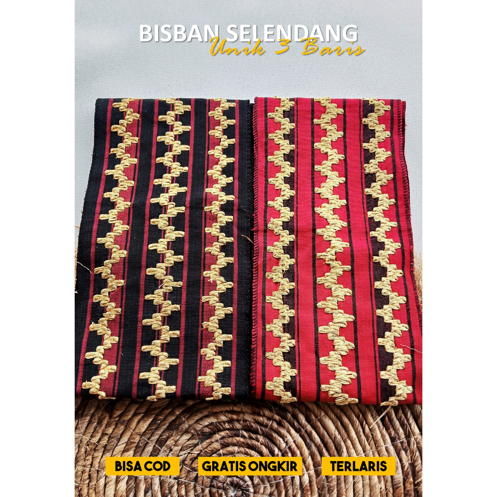 Jual LAMPUNG ETHNICA - Bisban/Selendang Tapis Motif Ketik 3 Baris ...