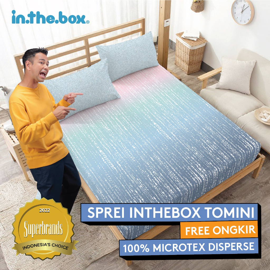 Jual Inthebox Sprei Set Tomini (5 in 1) - 120x200, 160x200, 180x200 ...