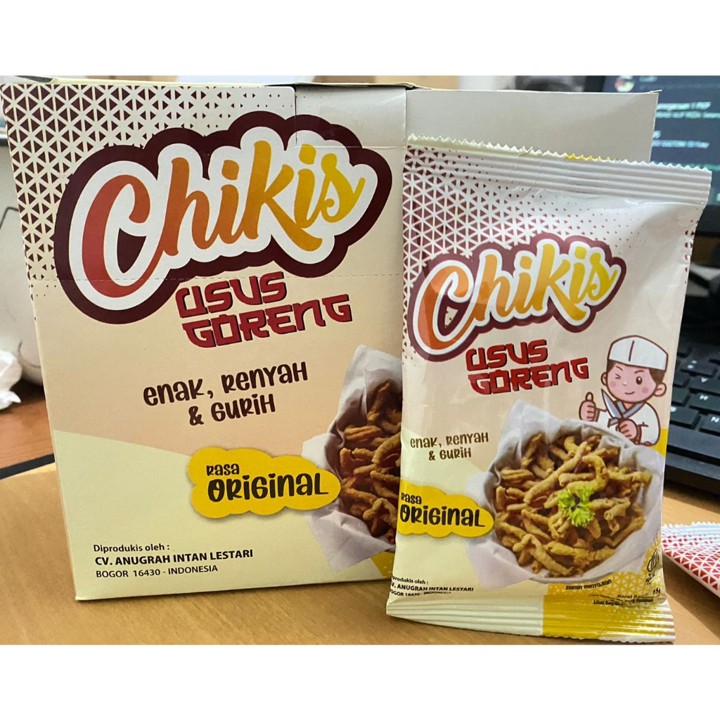 Jual Snack Chikis/ Usus Goreng kemasan jual/Karton 60 pcs | Shopee Indonesia