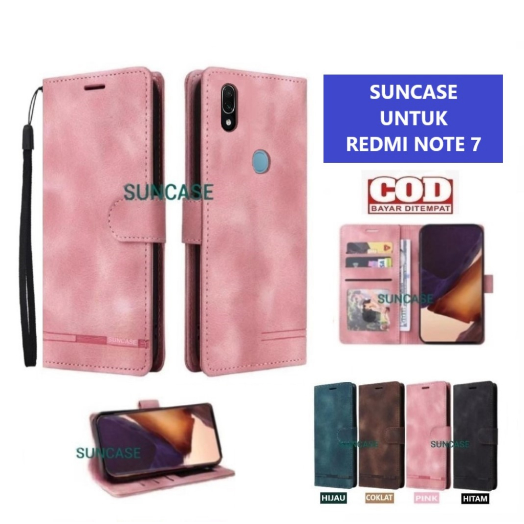Jual Casing REDMI NOTE 7 / NOTE 7 PRO model flip buka tutup case kulit ...