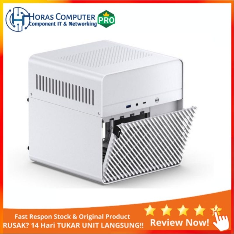 Jual CASING JONSBO N2 WHITE Mini NAS Case ITX 5+1 Disk Bays Mini ...