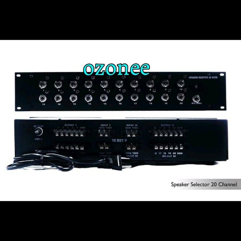 Jual Speaker Selector 20 Channel 4 Input Selector Speaker 20Channel 4 ...