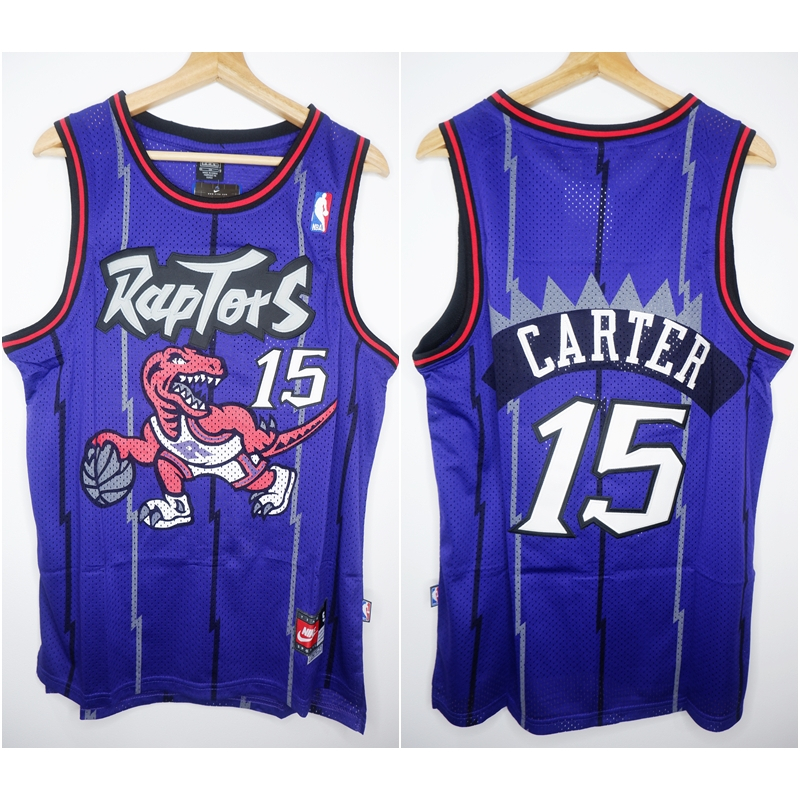 Jual JERSEY BASKET NBA CLASSIC HWC RAPTORS #15 VINCE CARTER UNGU LOGO ...