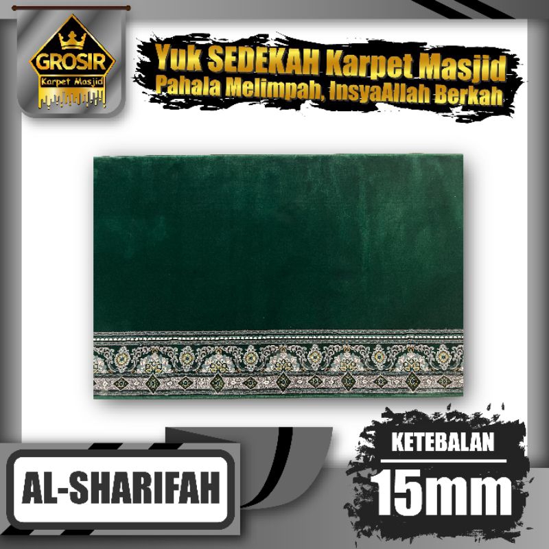 Jual Karpet Masjid Al Sharifah Tebal 15mm Meteran / Karpet Sajadah / Karpet Mushola | Shopee ...