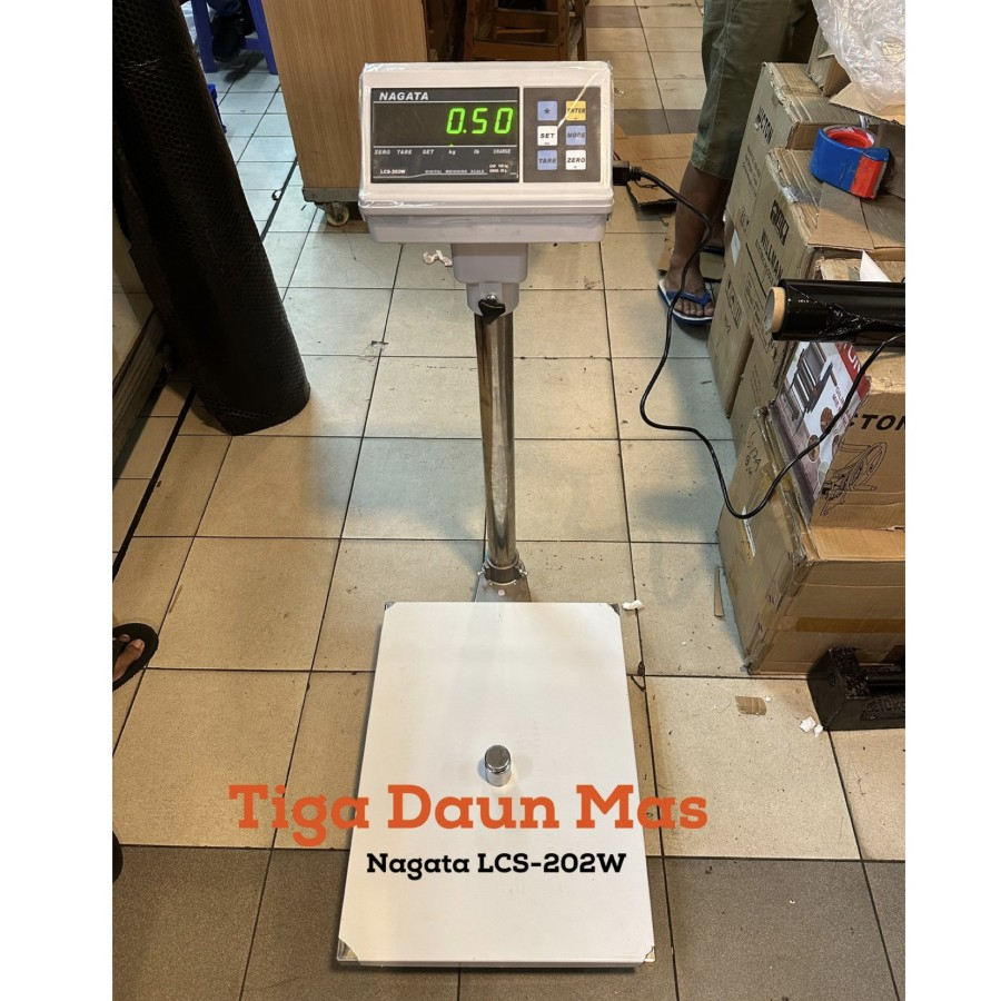 Jual Timbangan Lantai Nagata LCS-202W 60 Kg 150 Kg Timbangan Barang Nagata | Shopee Indonesia