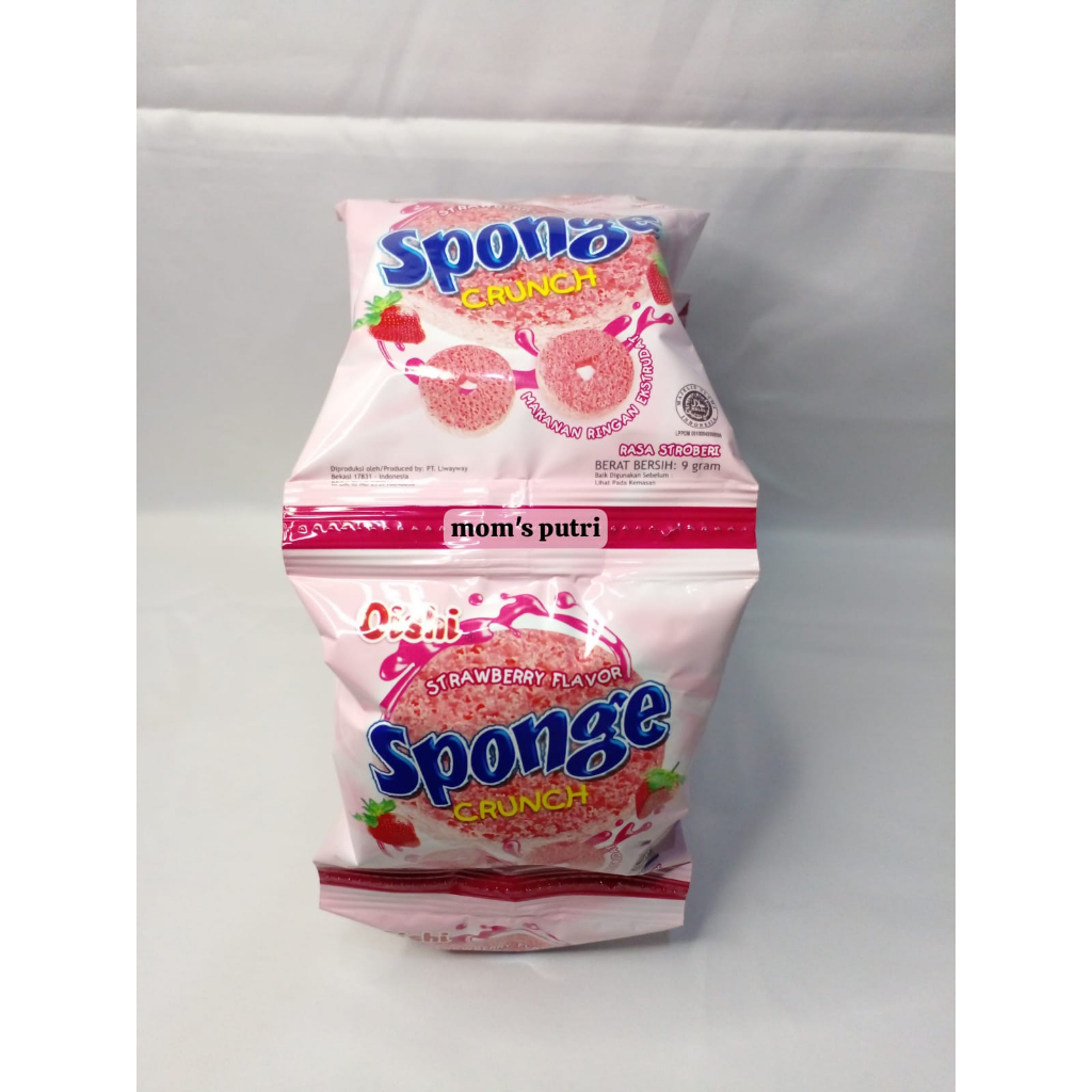 Jual CHIKI SPONGE STRAWBERRY | COKLAT ISI 5 @9GR | Shopee Indonesia