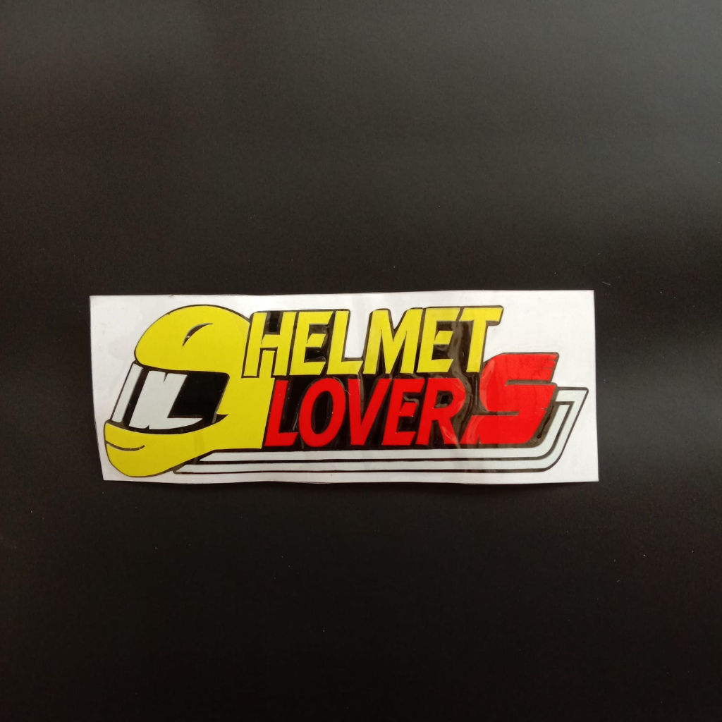 Jual Stiker Tempel Tulisan Helmet Lovers Harga Murah | Shopee Indonesia