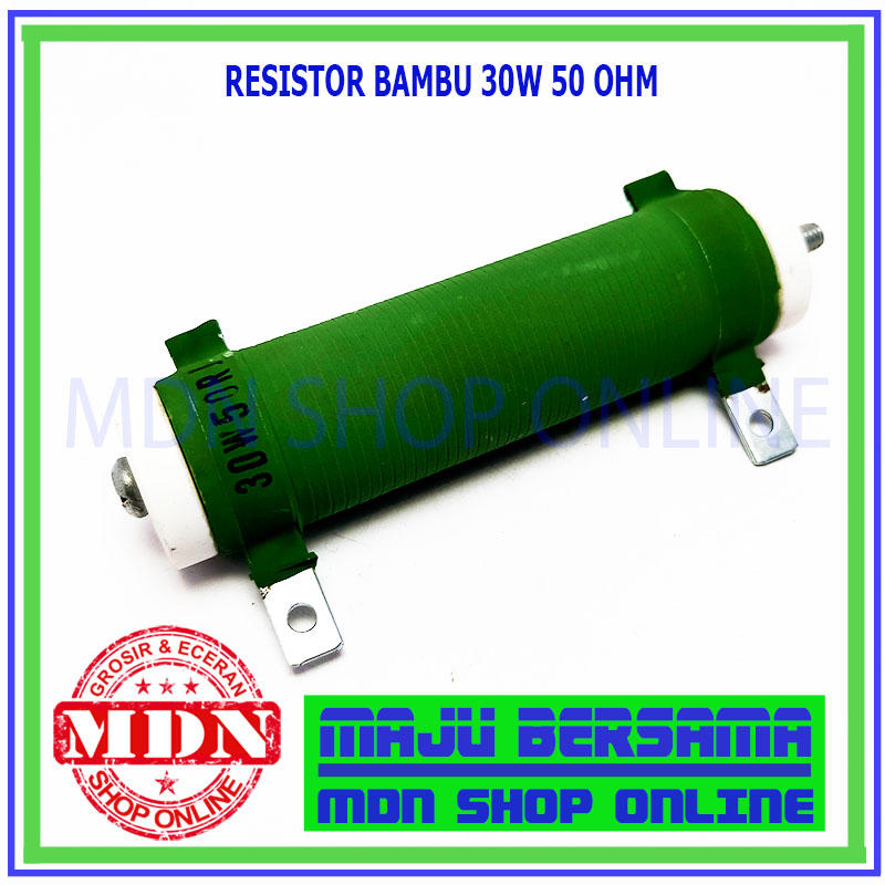 Jual resistor-bambu-30w-50-ohm- 50-ohm-30w | Shopee Indonesia